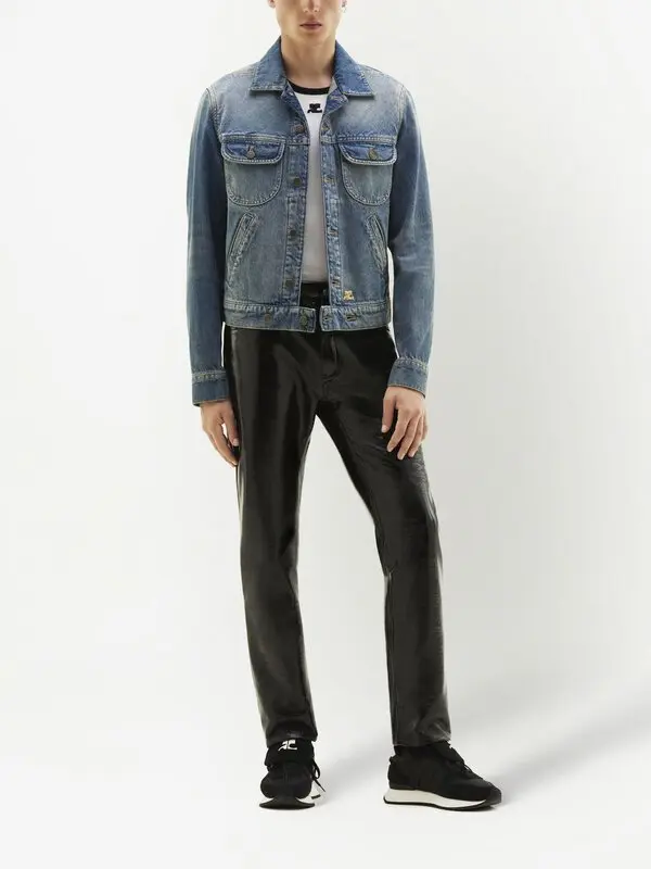 COURREGES Reedition Straight Trousers - Black