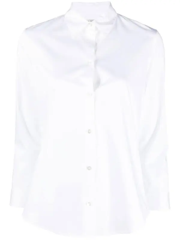 THE ROW Crop-sleeve Shirt
