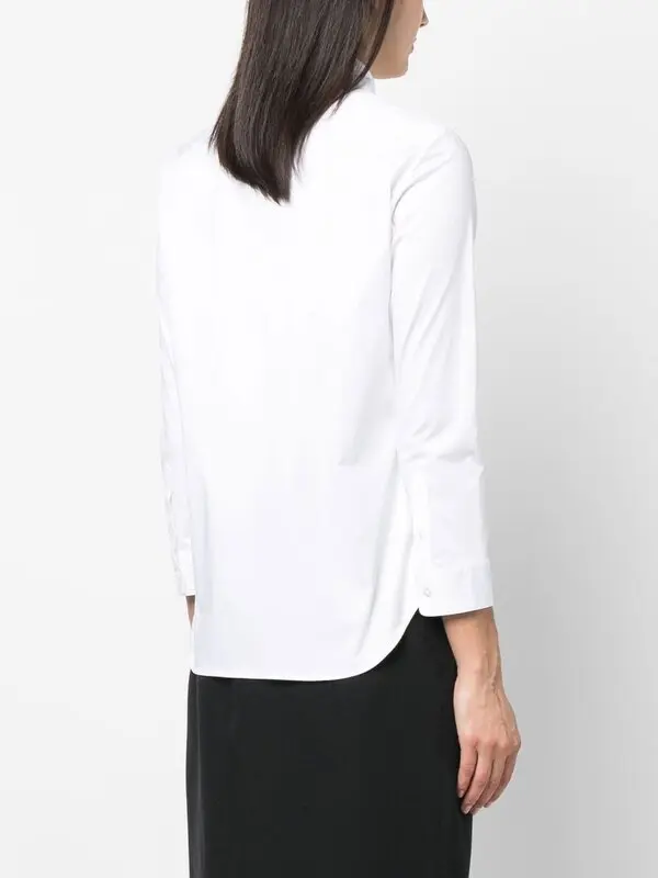 THE ROW Crop-sleeve Shirt