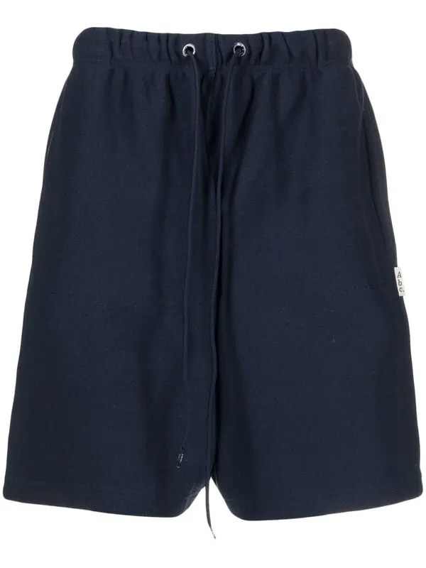 ADVISORY BOARD CRYSTALS Drawstring Track Shorts - Blue