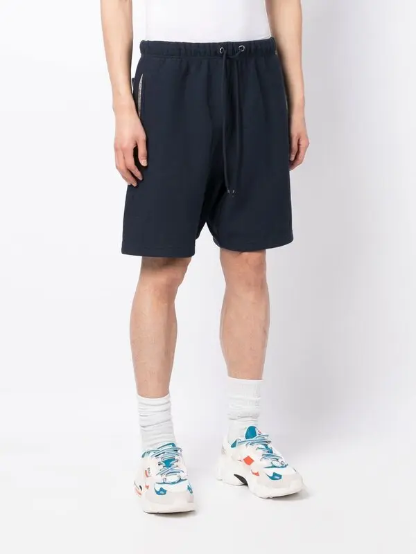 ADVISORY BOARD CRYSTALS Drawstring Track Shorts - Blue