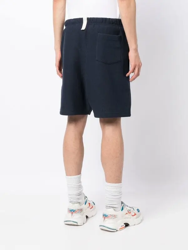 ADVISORY BOARD CRYSTALS Drawstring Track Shorts - Blue