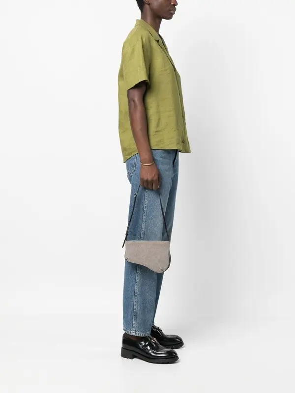 Manu Atelier Curve Leather Shoulder Bag