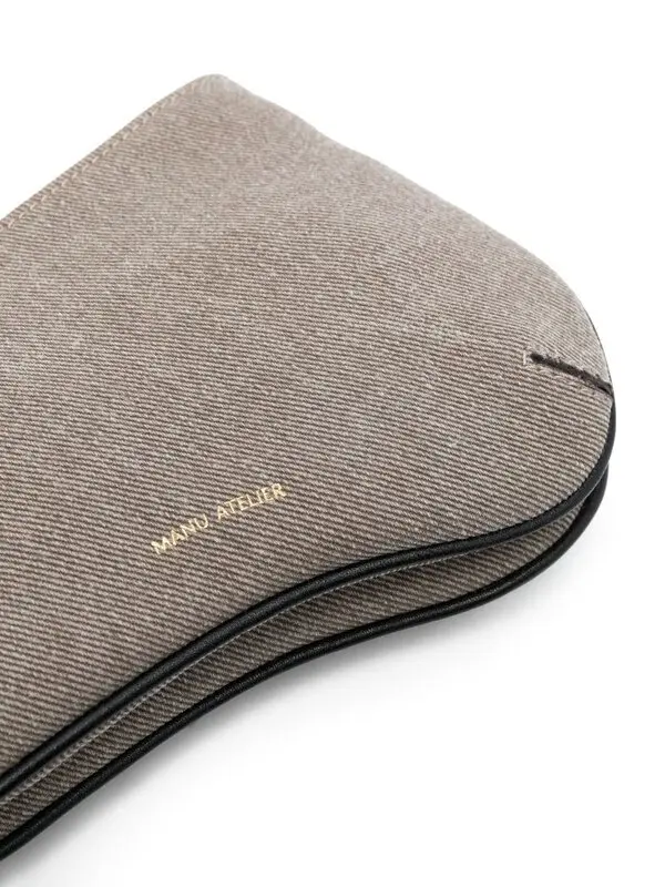 Manu Atelier Curve Leather Shoulder Bag