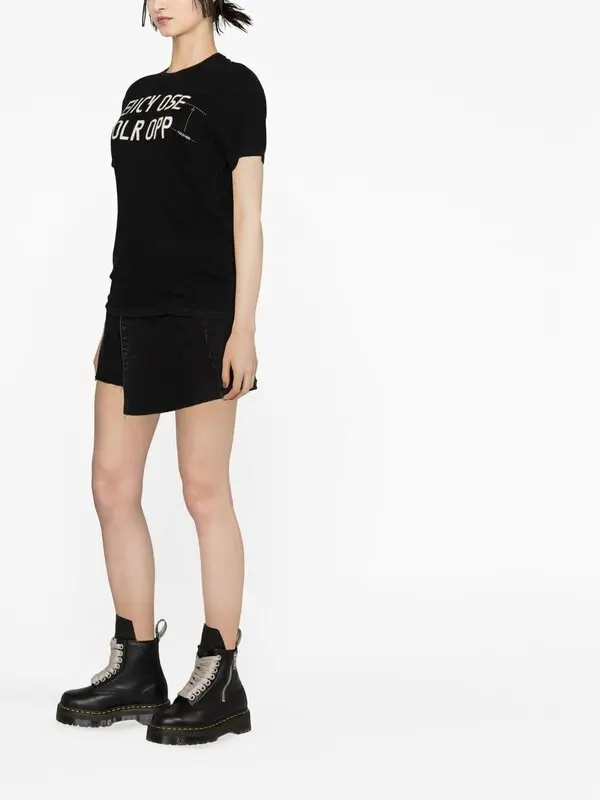 R13 Slogan Print T-shirt
