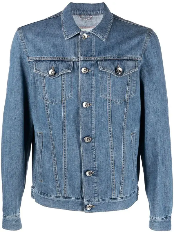 Brunello Cucinelli Four-pocket Denim Jacket - Blue