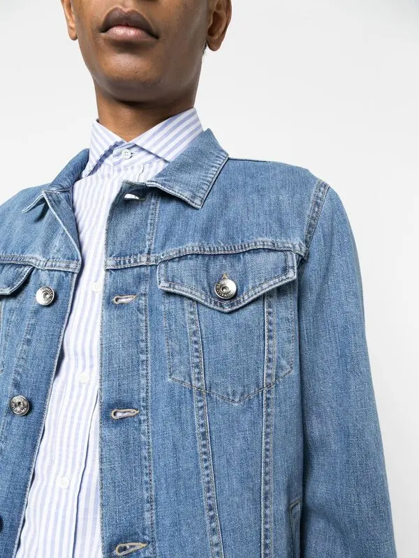 Brunello Cucinelli Four-pocket Denim Jacket - Blue