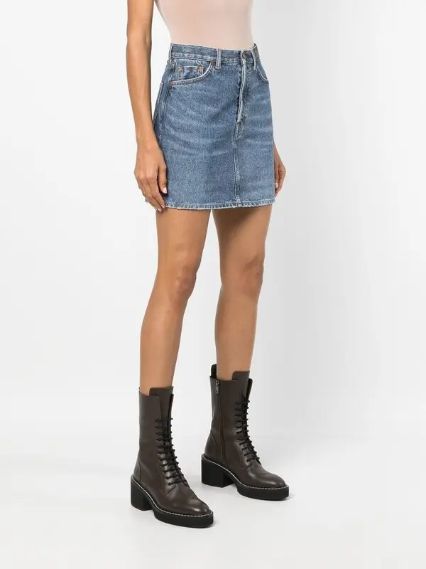 Chloé High-waist Denim Mini Skirt