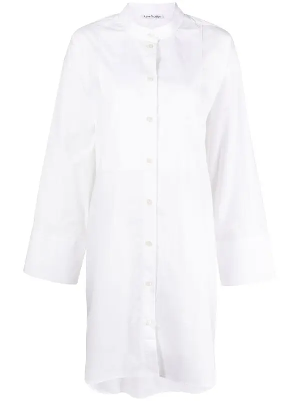 Acne Studios Collarless Shirt Dress