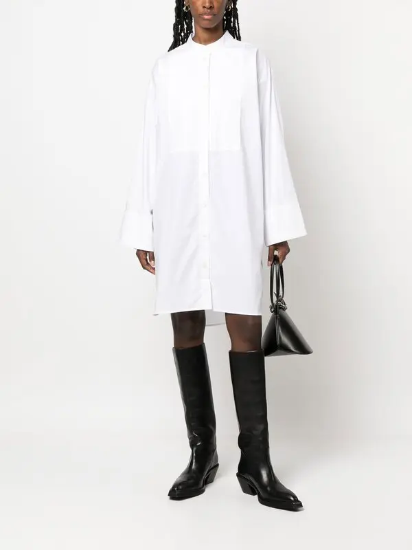 Acne Studios Collarless Shirt Dress