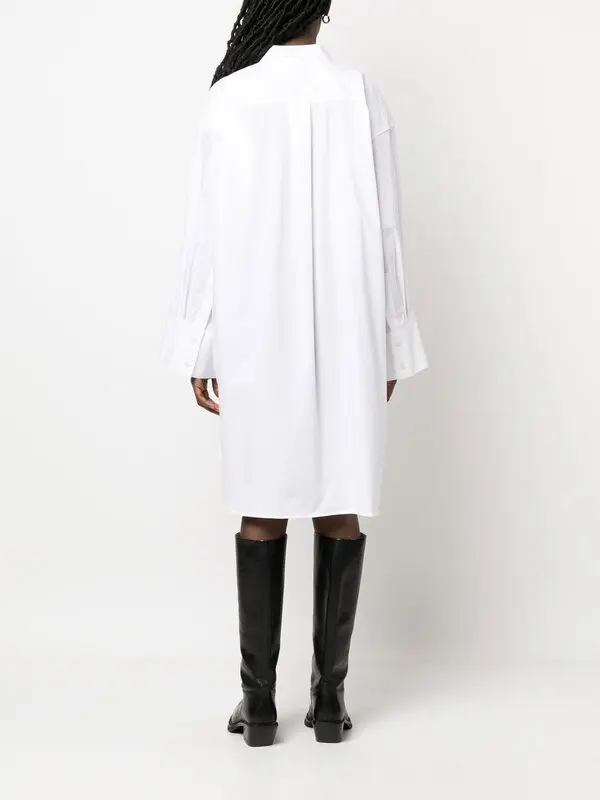 Acne Studios Collarless Shirt Dress