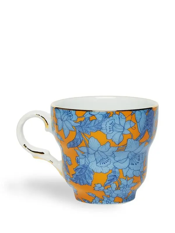 La DoubleJ Big Mama Cup And Saucer - Orange