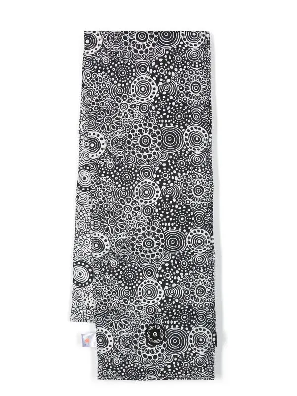 10 CORSO COMO Graphic-print Padded Scarf - Black