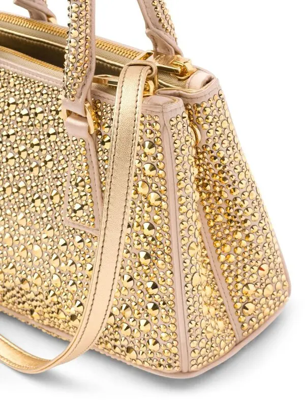 Prada Galleria Crystal-embellished Mini Bag