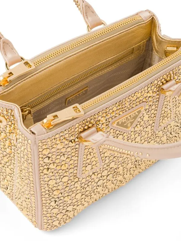 Prada Galleria Crystal-embellished Mini Bag