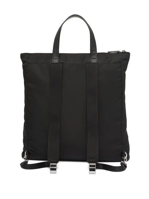 Prada Re-nylon Logo-plaque Tote Bag