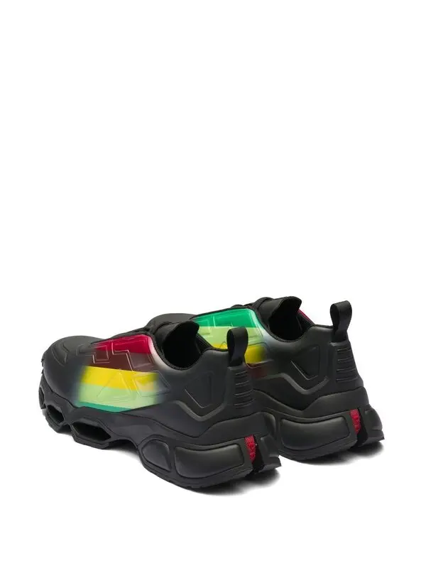 Prada Collision Cross Low-top Sneakers - Green