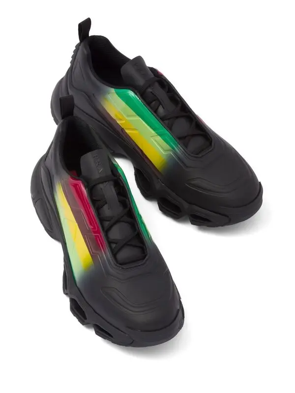 Prada Collision Cross Low-top Sneakers - Green