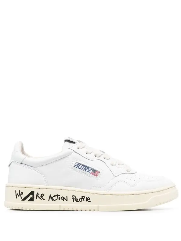 AUTRY Logo-patch Sneakers - White