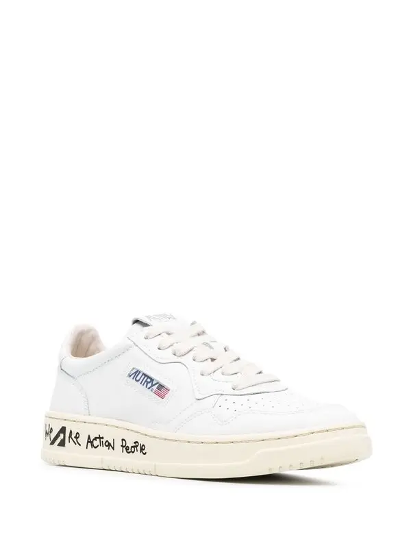 AUTRY Logo-patch Sneakers - White