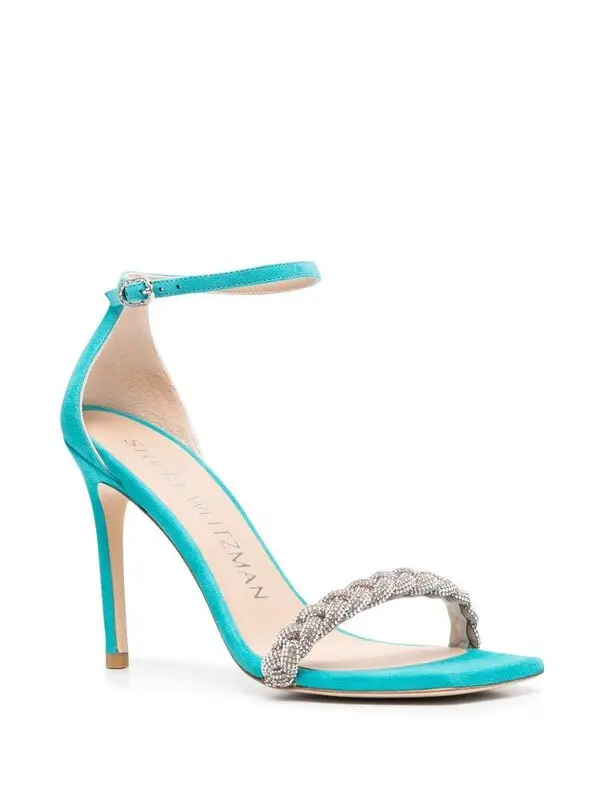 STUART WEITZMAN Sue 100mm Braided-strap Sandals