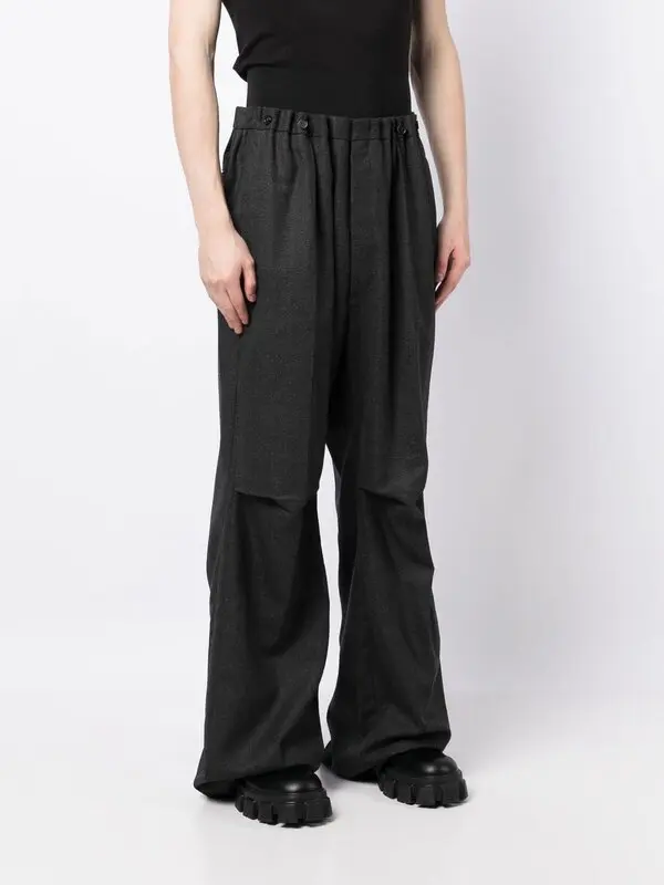 Raf Simons High-waisted Wide-leg Wool Trousers