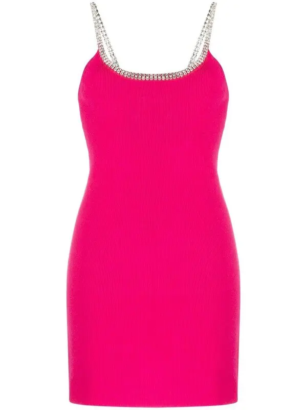 Rabanne Rhinestone-trim Mini Dress