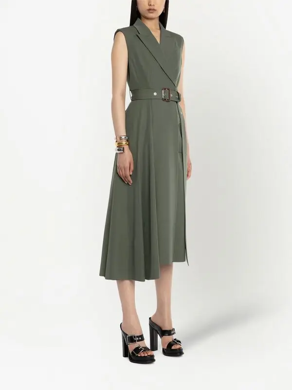 Alexander McQueen Tailored Wool Midi Dress