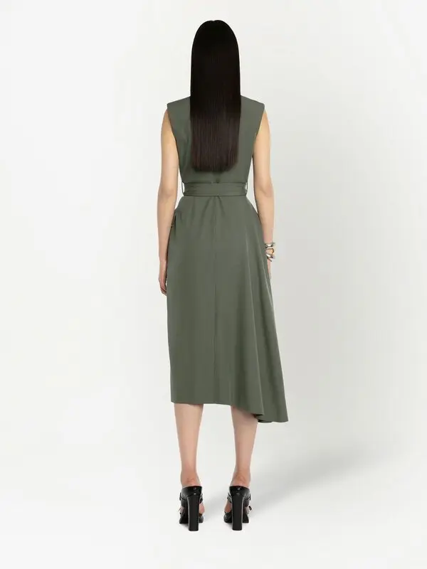 Alexander McQueen Tailored Wool Midi Dress