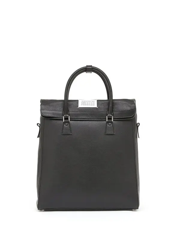 MAISON MARGIELA 5ac Leather Backpack - Black