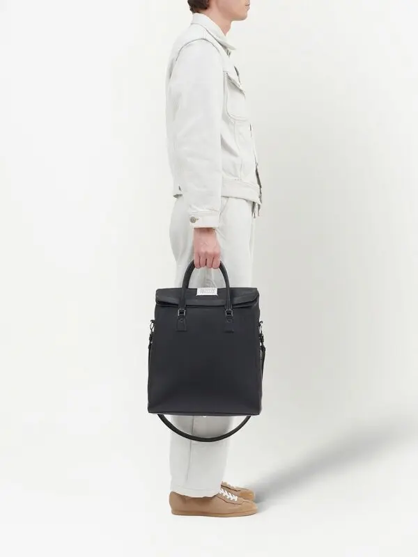 MAISON MARGIELA 5ac Leather Backpack - Black