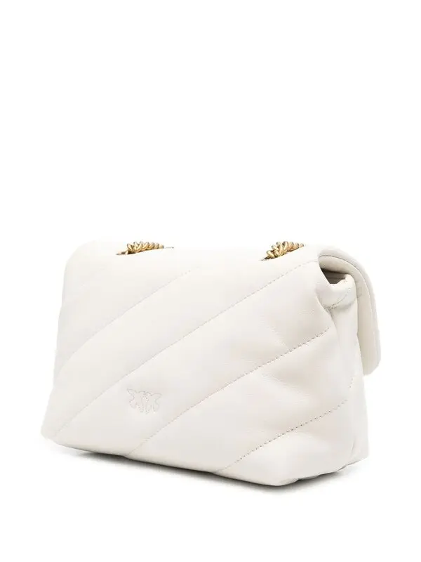 Pinko Quilted Shoulder Bag - White