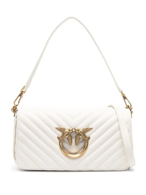 Pinko Love-birds Quilted Calf-leather Bag