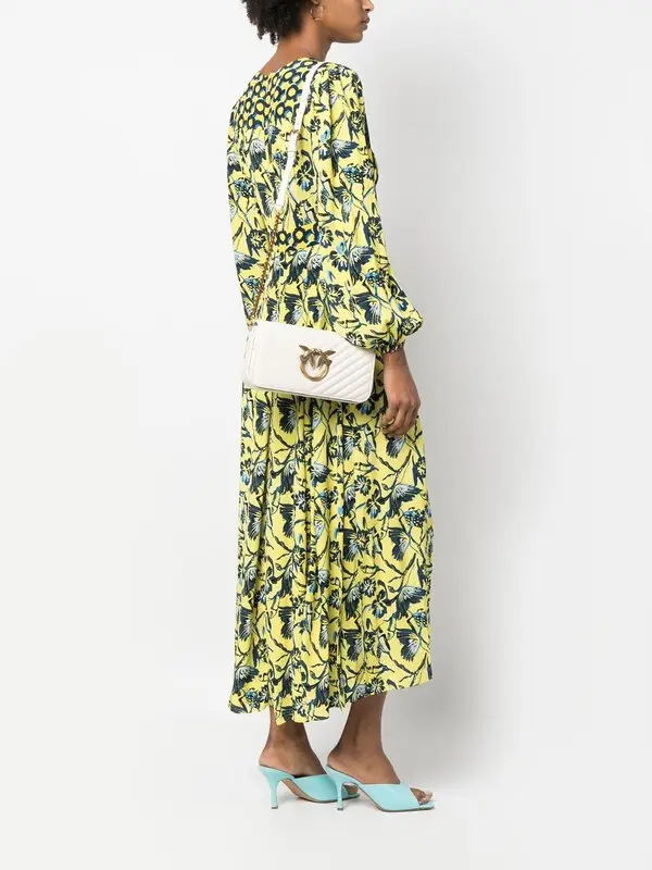 Pinko Love-birds Quilted Calf-leather Bag