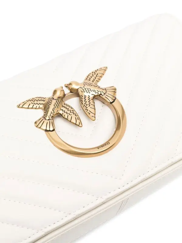 Pinko Love-birds Quilted Calf-leather Bag