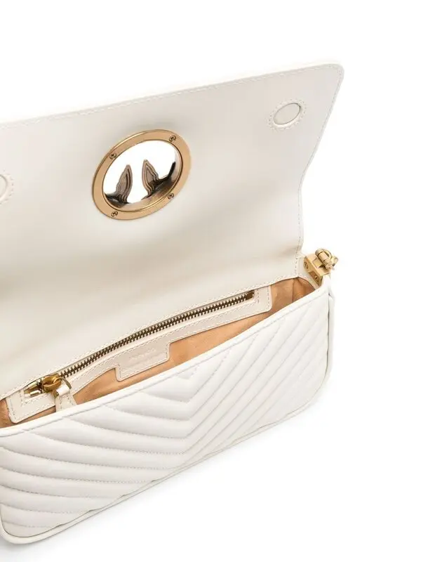 Pinko Love-birds Quilted Calf-leather Bag