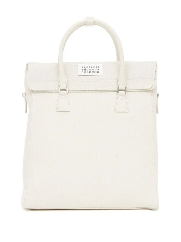 MAISON MARGIELA 5ac Leather Backpack - White