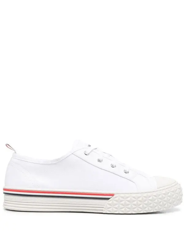 Thom Browne Stripe-trim Lace-up Sneakers