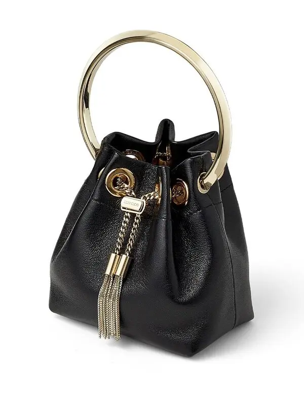 JIMMY CHOO Bon Bon Micro Bucket Bag