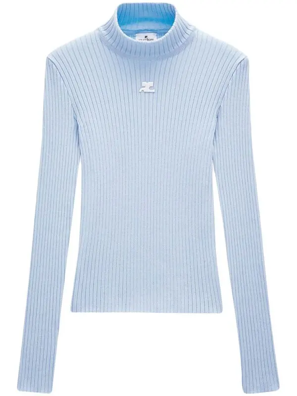 COURREGES Reedition Ribbed Sweater - Blue