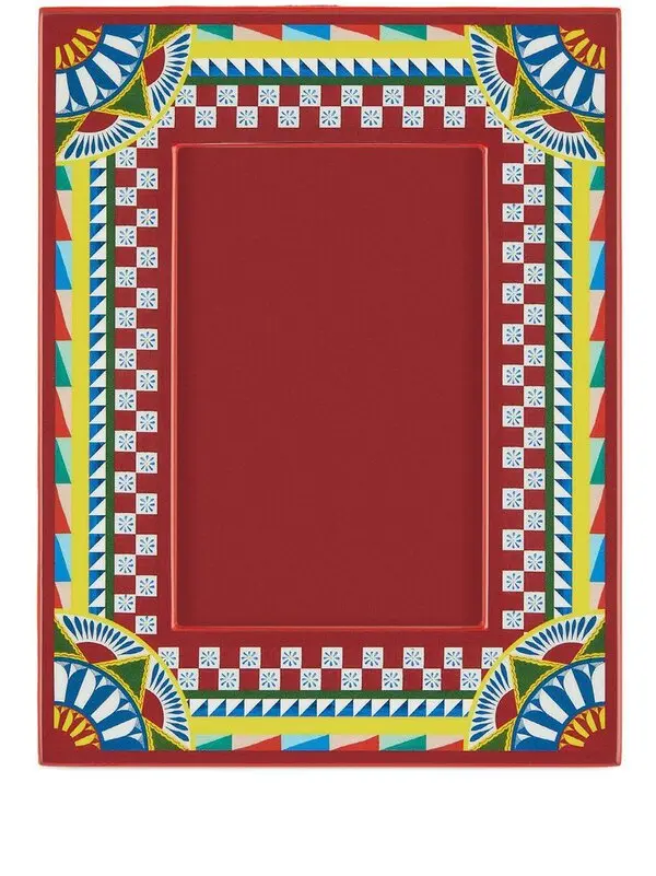Dolce & Gabbana Carretto-print Photo Frame - Red