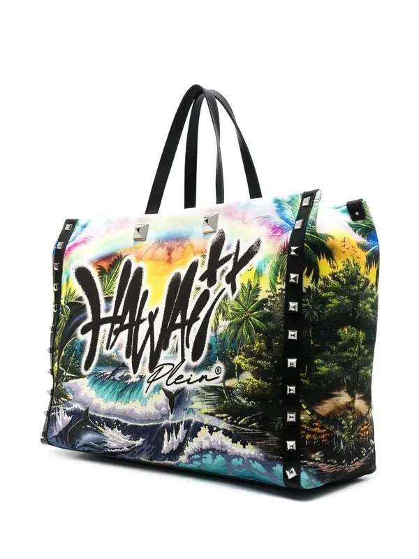 Philipp Plein Graphic Print Tote Bag