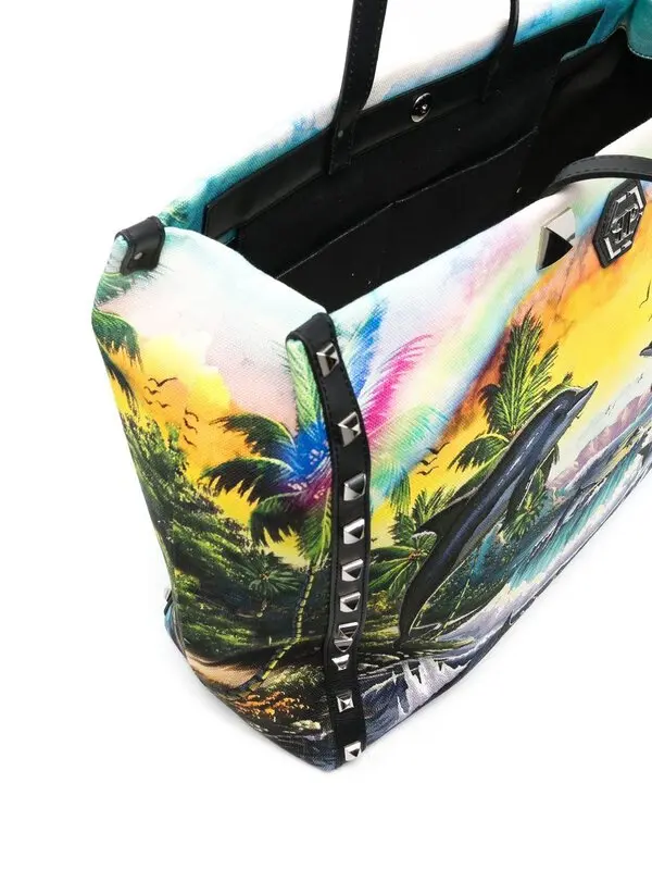Philipp Plein Graphic Print Tote Bag