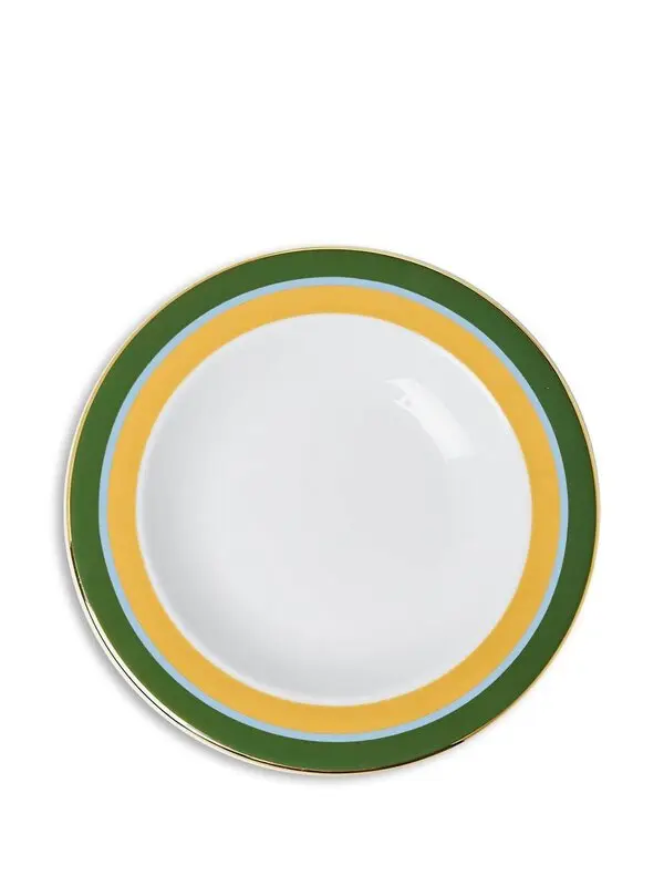 La DoubleJ Roman Holiday Avorio-print Soup And Dinner - Green