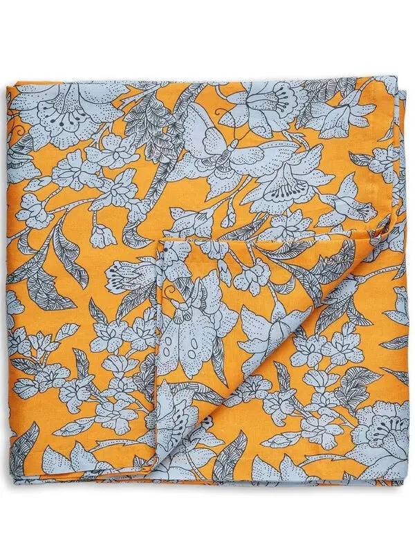 La DoubleJ Lilium Zafferano-print Tablecloth - Yellow