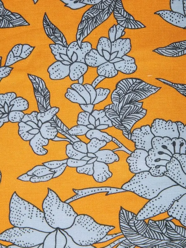 La DoubleJ Lilium Zafferano-print Tablecloth - Orange