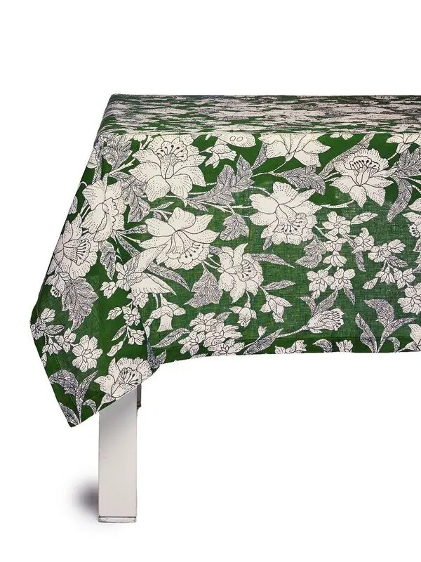 La DoubleJ Lilium Avorio-print Tablecloth