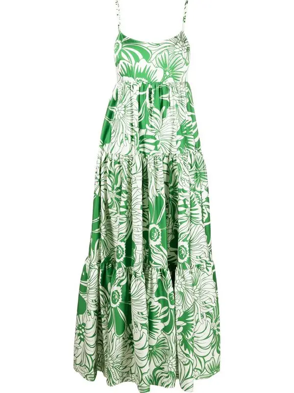 Borgo De Nor Floral-Print Maxi Dress In White - 61% Off | Editorialist