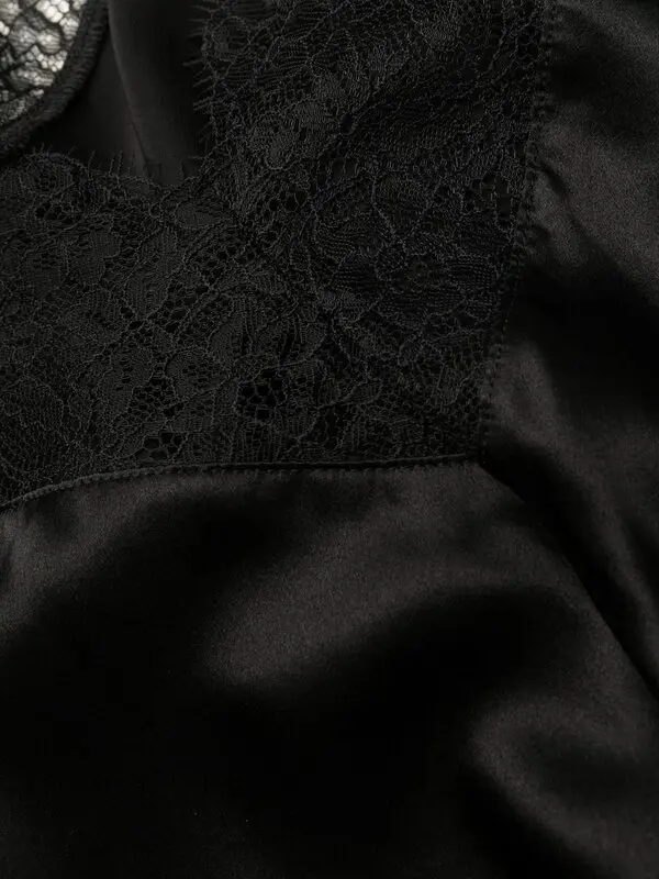 MAISON CLOSE Rendez-vous Lace-trim Camisole - Black