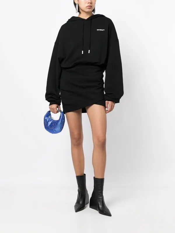 Off-White Hooded Dress - Black